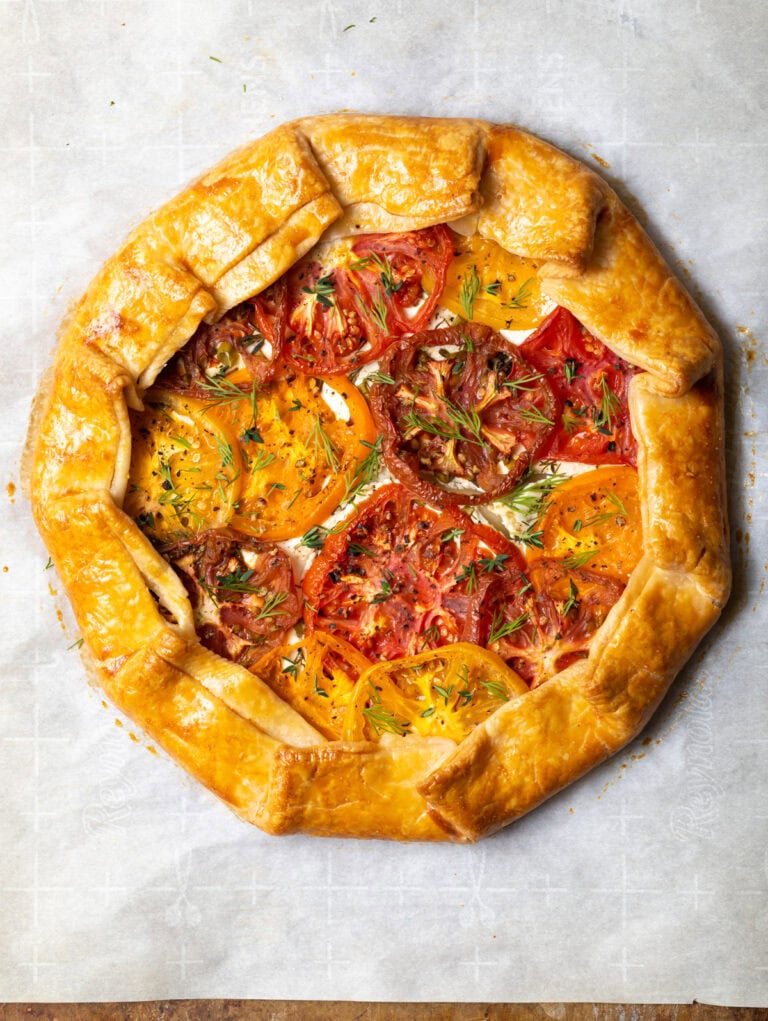 Tomato Galette (Savory Italian Pie) - A Spicy Perspective