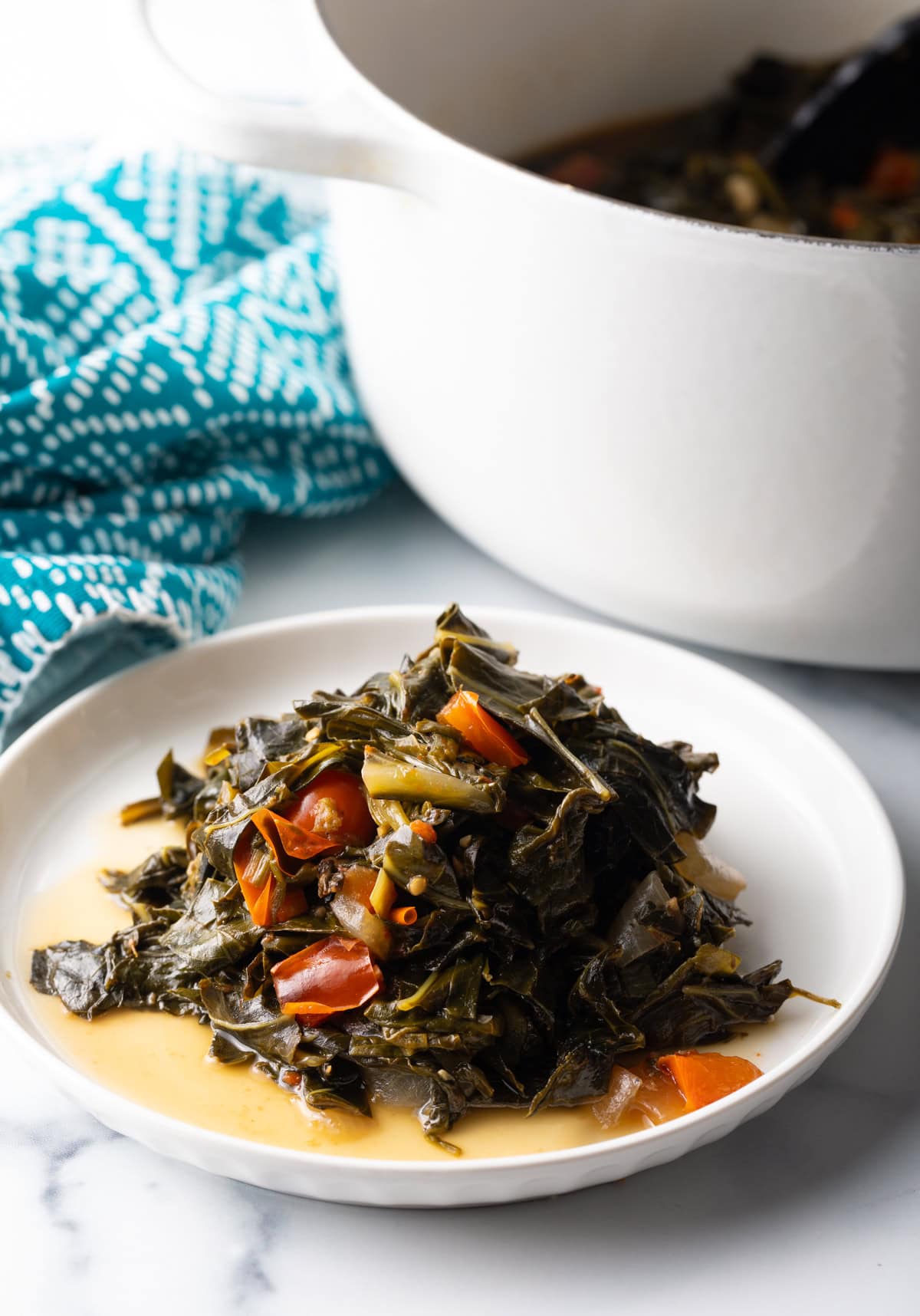 Callaloo Recipe (Stewed Greens) - A Spicy Perspective