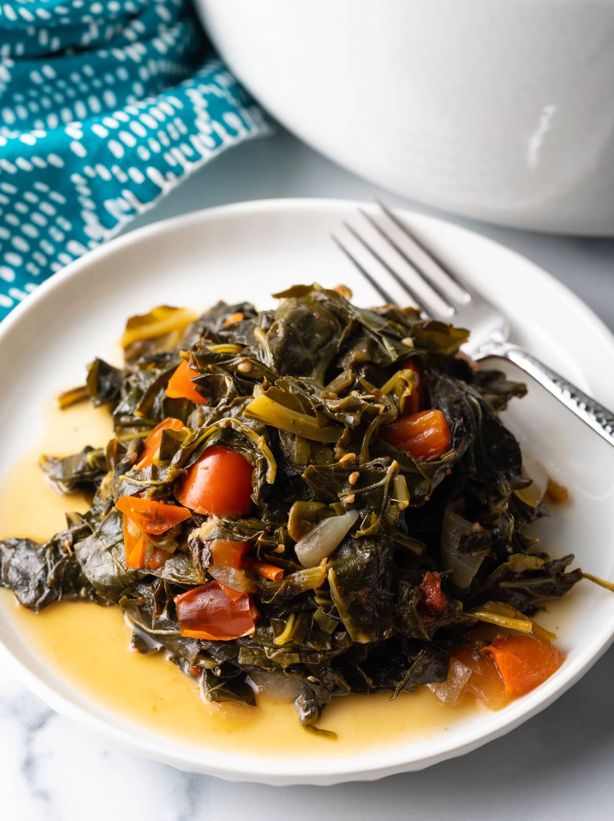 Callaloo Recipe (Stewed Greens) - A Spicy Perspective