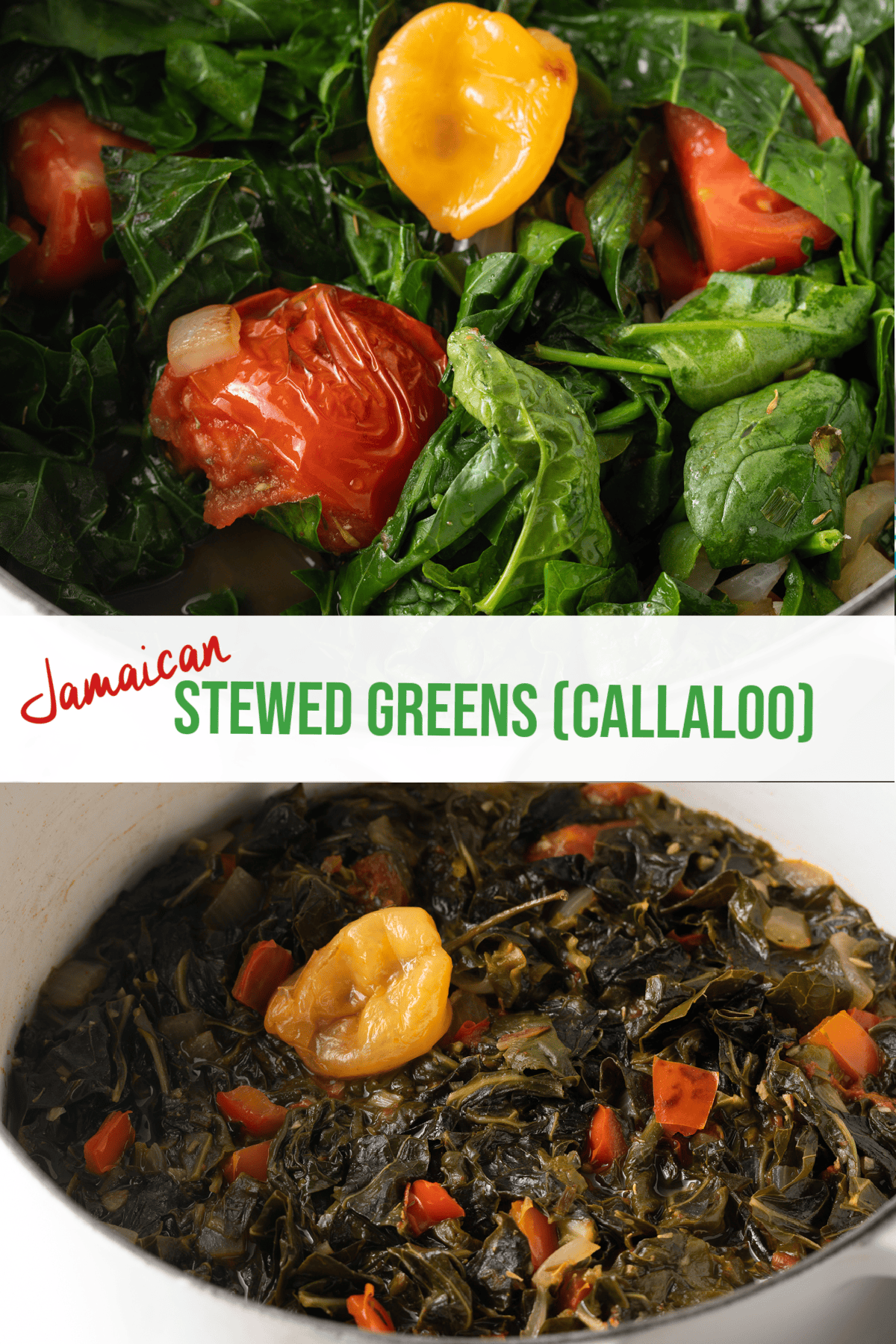 Callaloo Recipe (Stewed Greens) - A Spicy Perspective