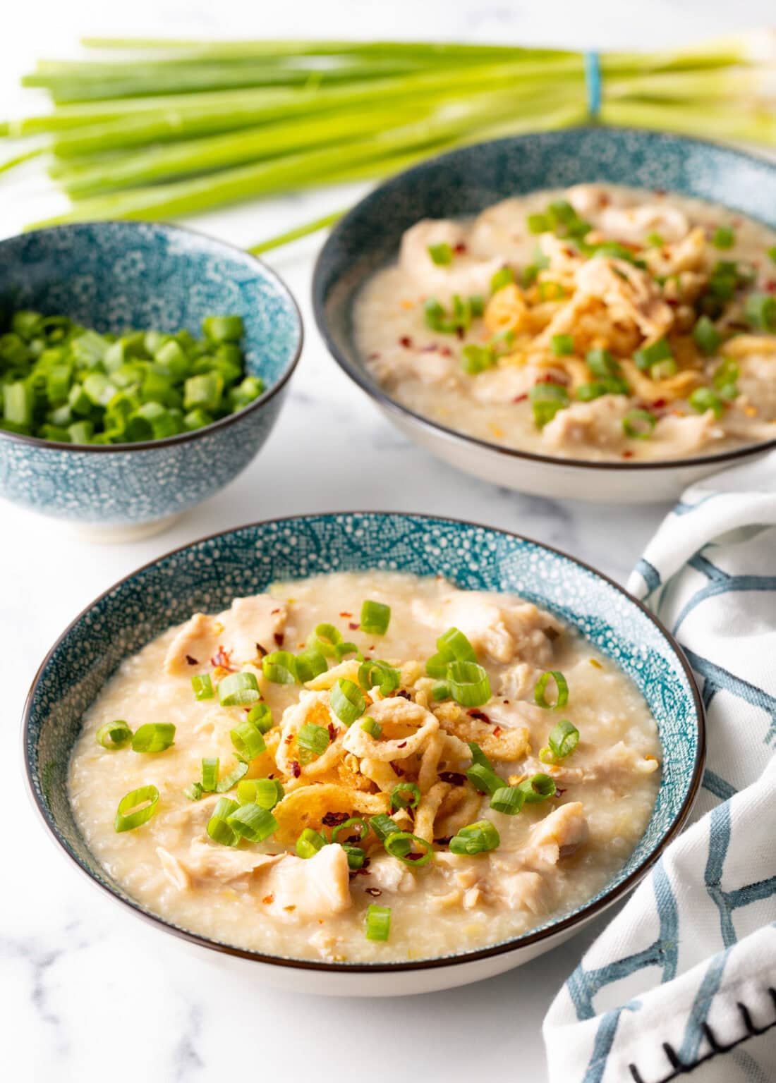 Chicken Congee Recipe (Instant Pot Jook Rice Porridge)