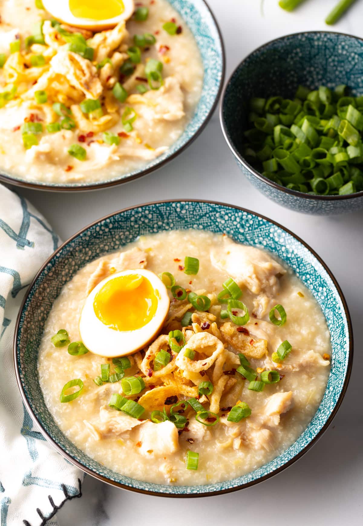 Chicken Congee Recipe (Instant Pot Jook Rice Porridge)