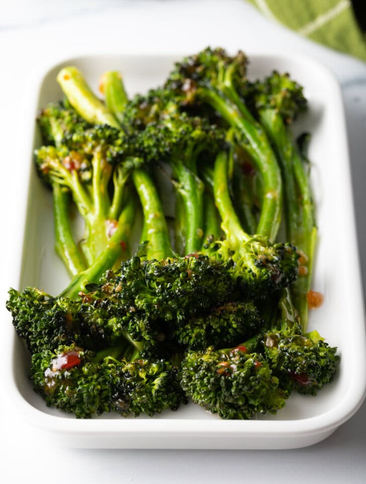 Sweet and Spicy Roasted Broccolini Recipe - A Spicy Perspective