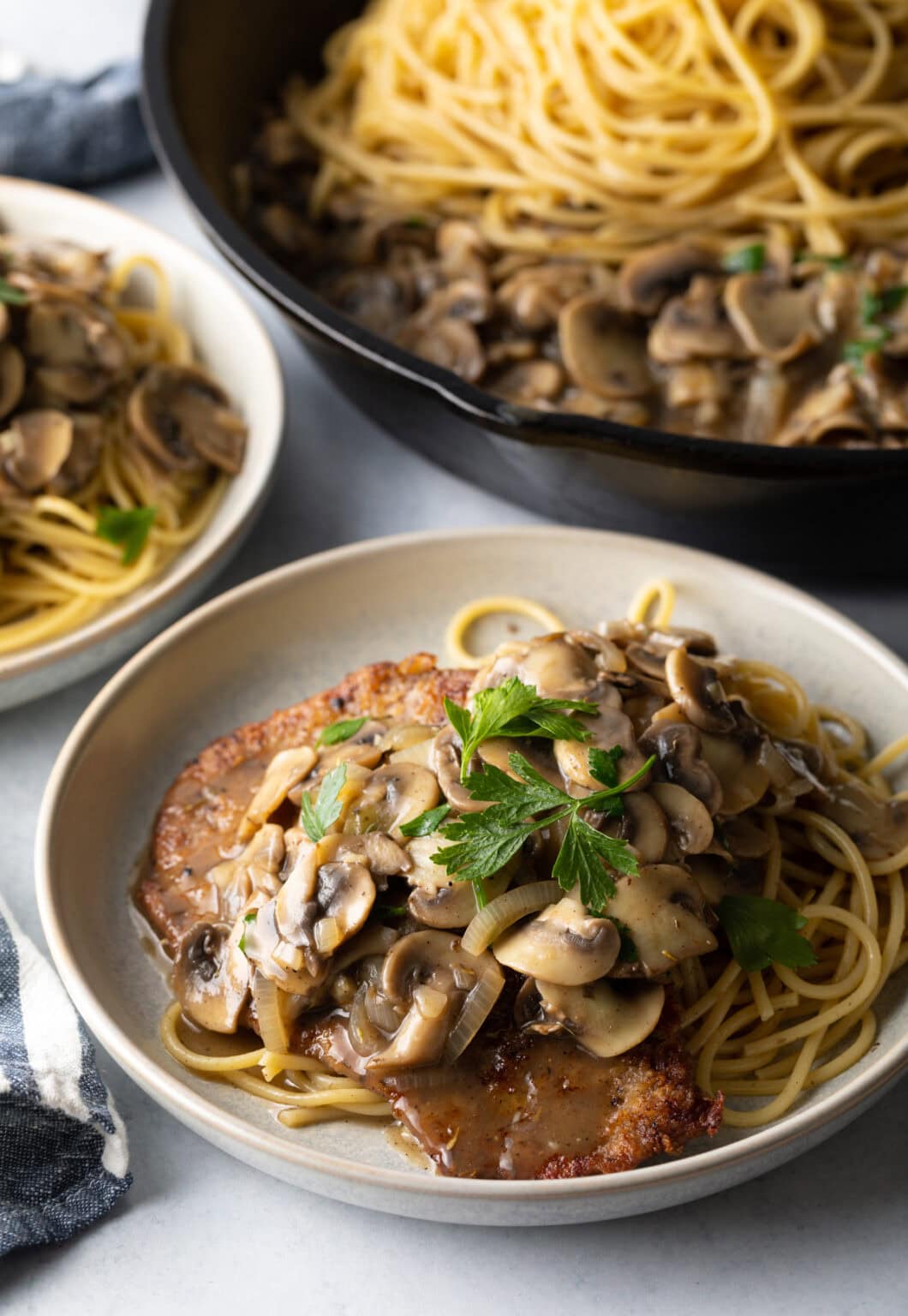 Veal Scallopini with Mushroom Sauce - A Spicy Perspective