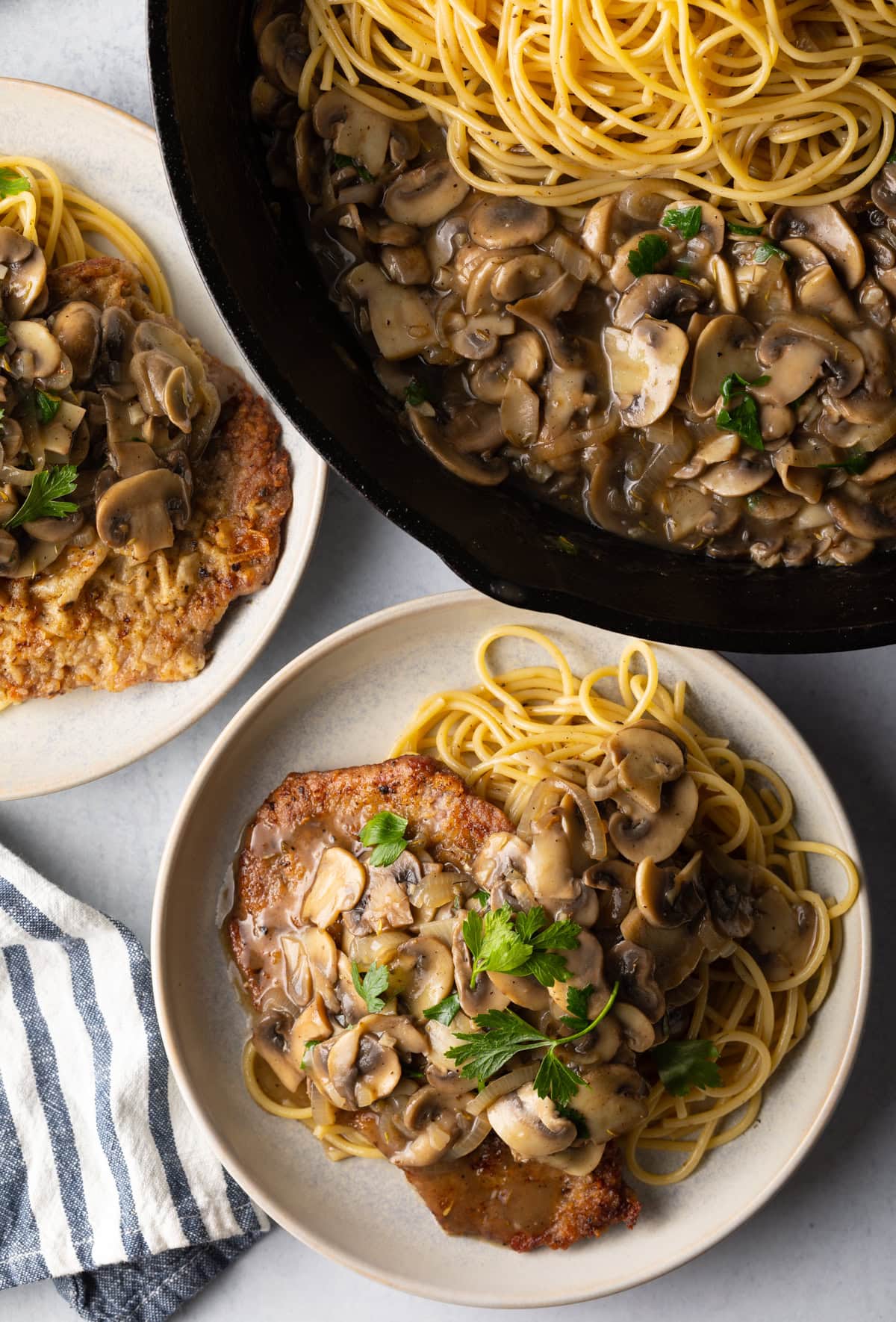 Veal Scallopini with Mushroom Sauce - A Spicy Perspective