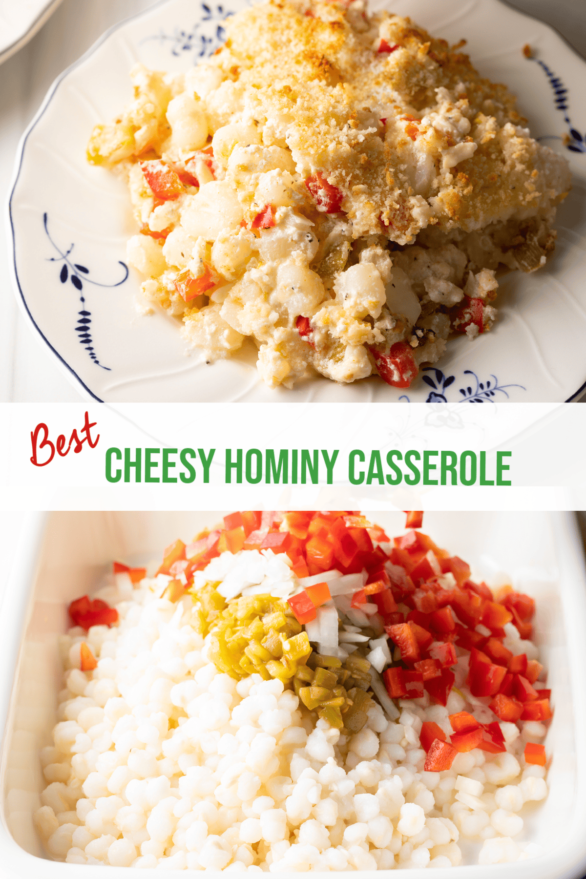 Cheesy Hominy Casserole - A Spicy Perspective