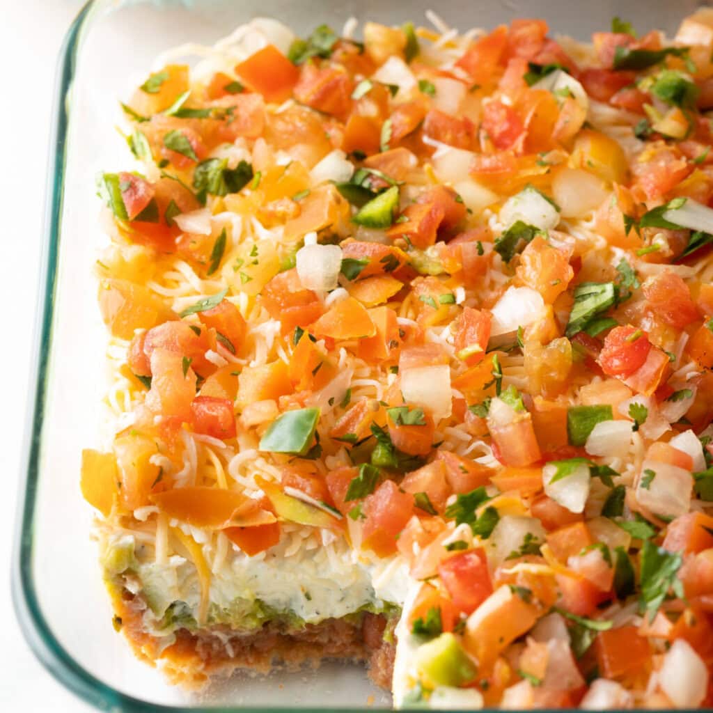 5 Layer Bean Dip (So Easy) - A Spicy Perspective