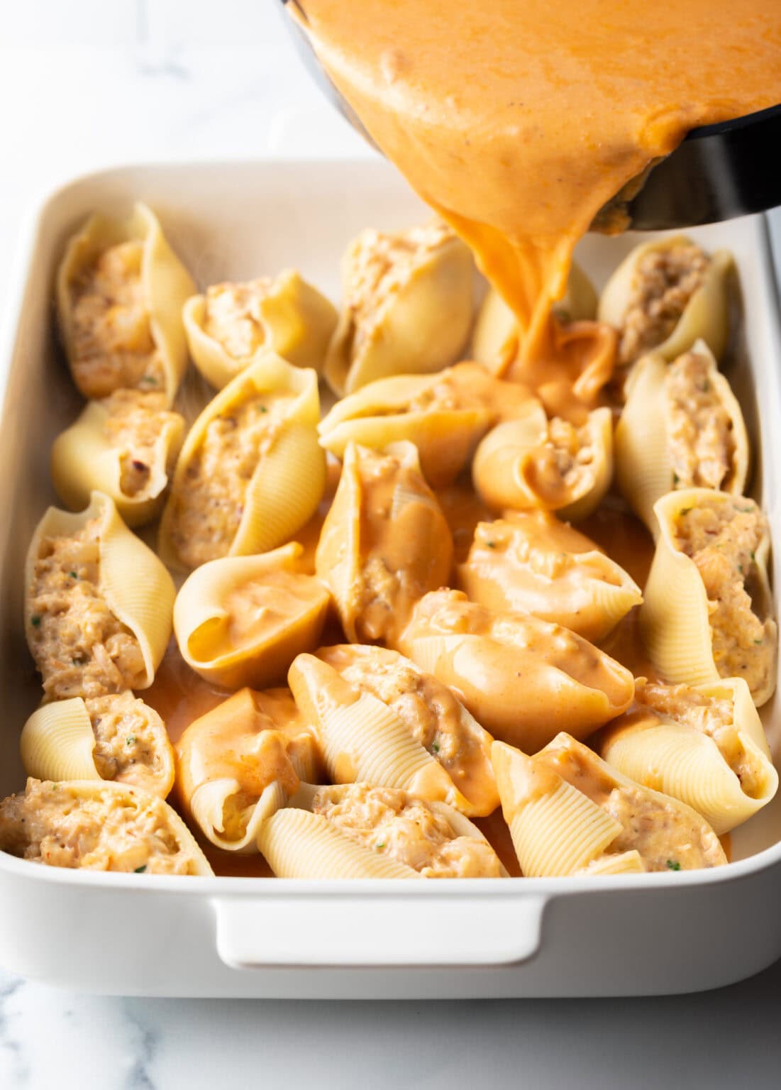 Seafood Stuffed Shells - A Spicy Perspective