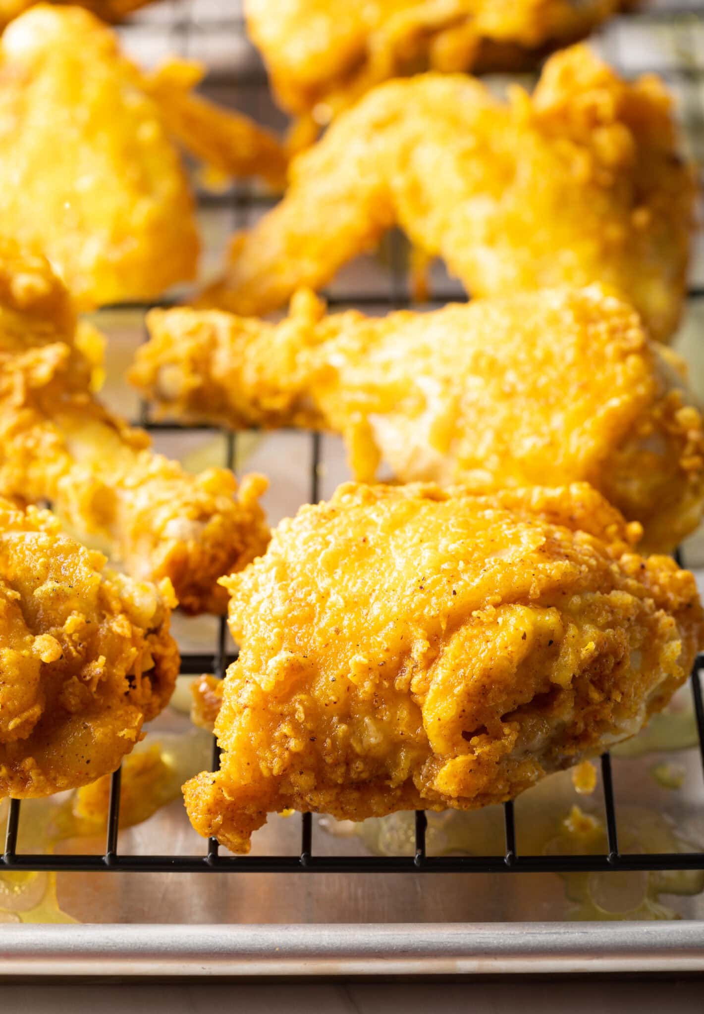 Crispy Broasted Chicken Recipe (Video) - A Spicy Perspective