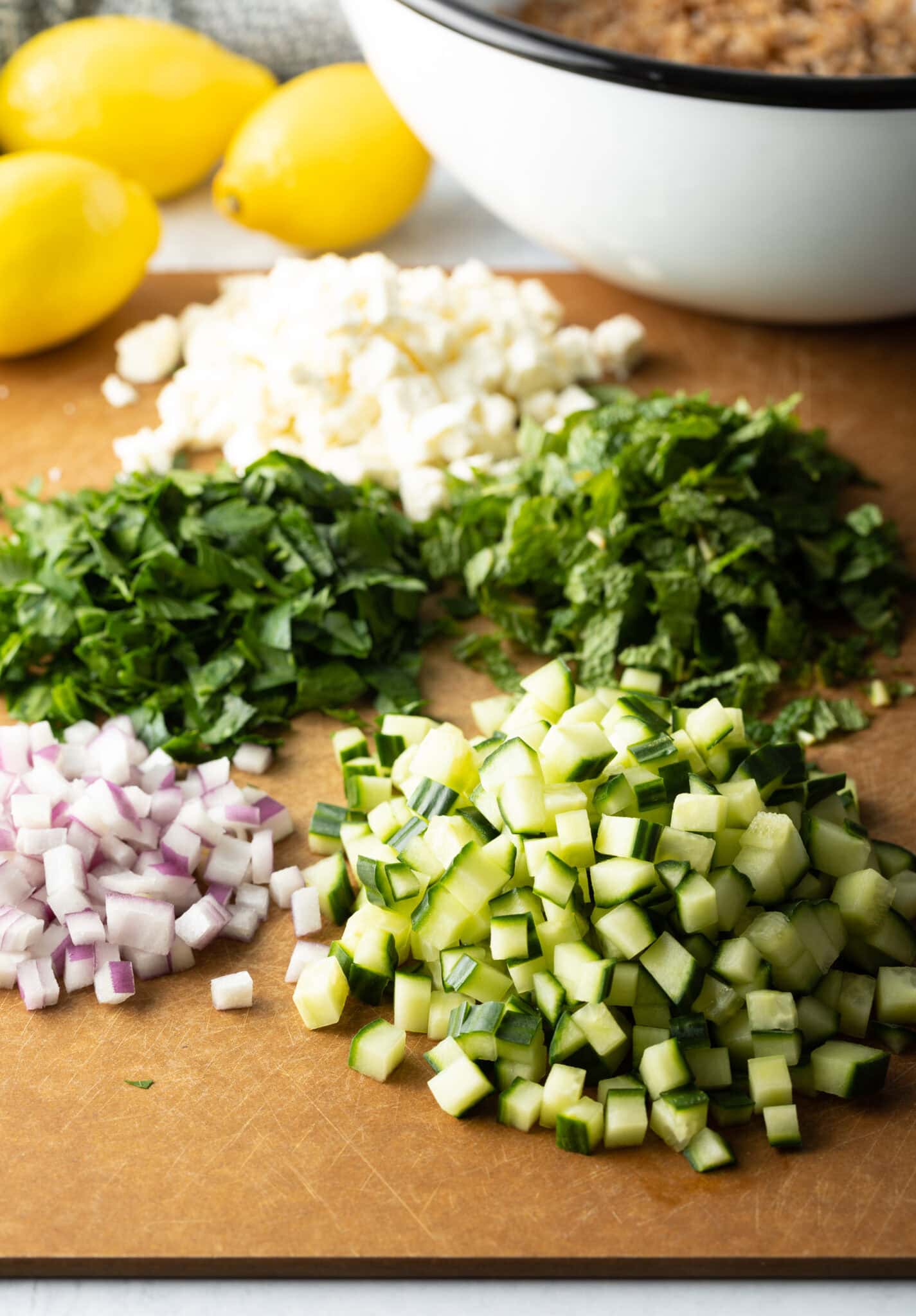 Jennifer Aniston Salad (Bulgar Wheat) + VIDEO - A Spicy Perspective