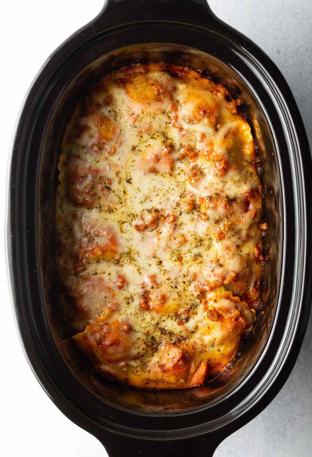 Crockpot Ravioli Lasagna Casserole Recipe (Video) - A Spicy Perspective