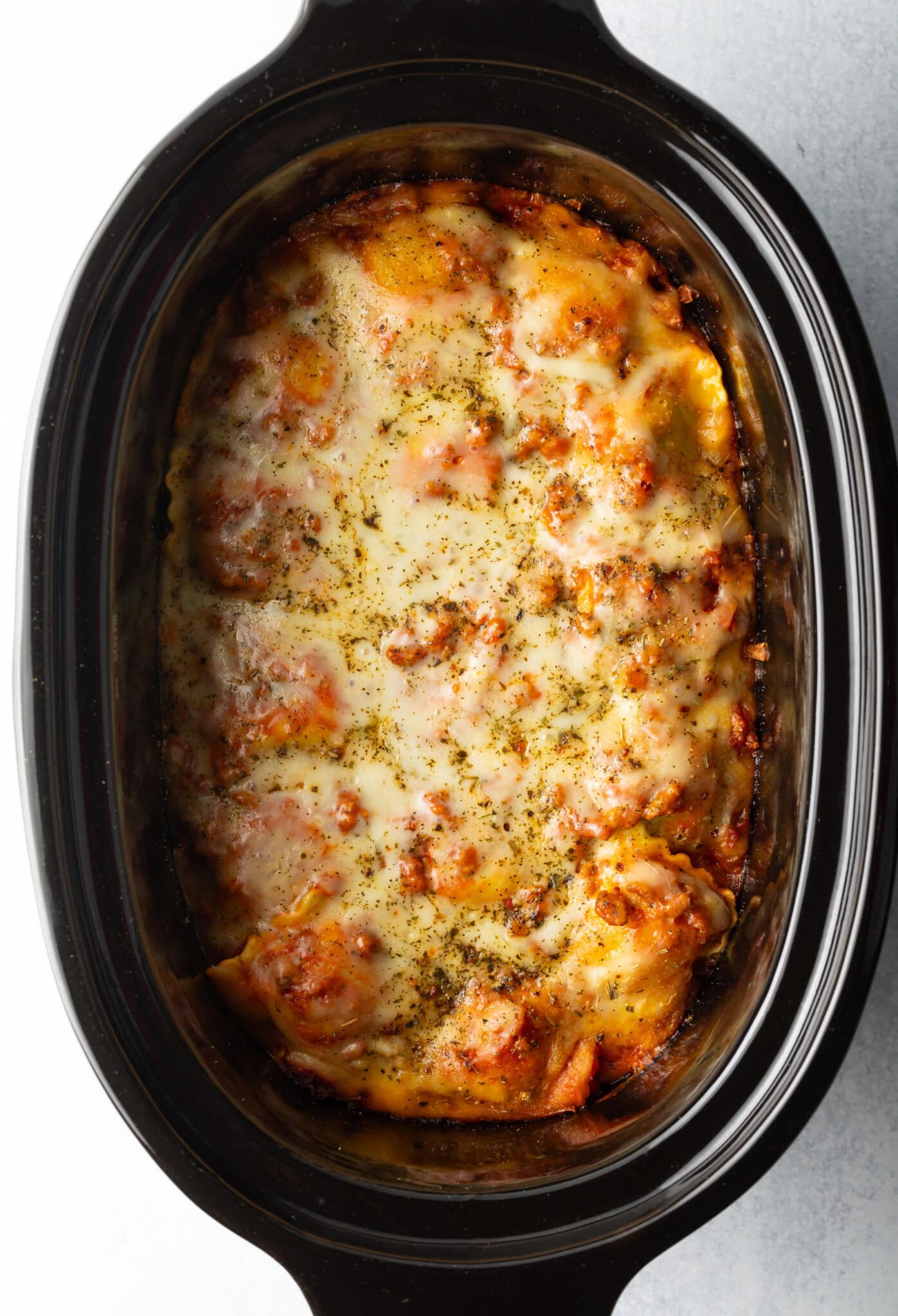 Crockpot Ravioli Lasagna Casserole Recipe (Video) - A Spicy Perspective