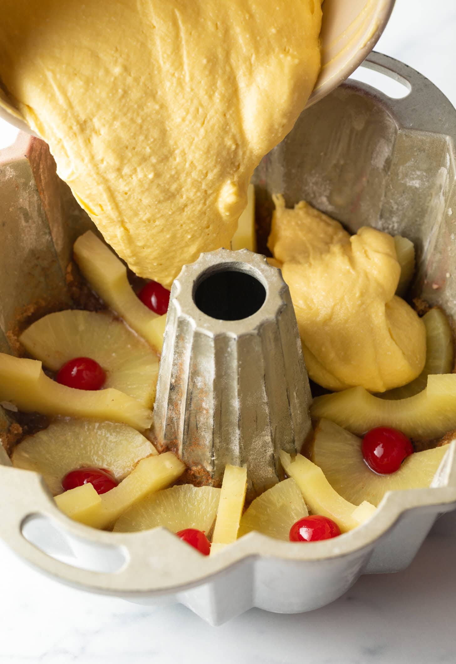 Pineapple Upside Down Bundt Cake Recipe (Video) - A Spicy Perspective