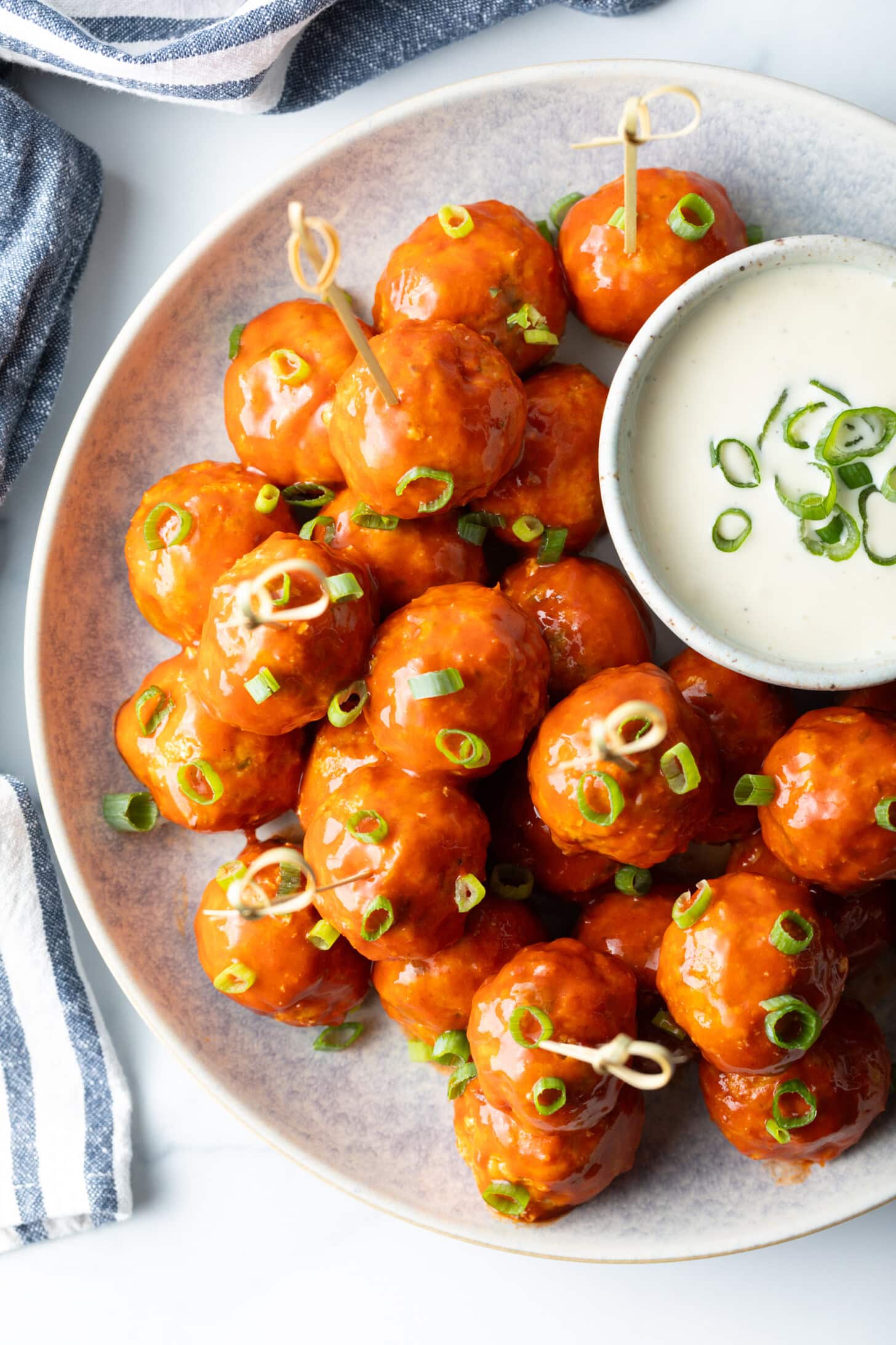 Buffalo Chicken Meatballs - A Spicy Perspective