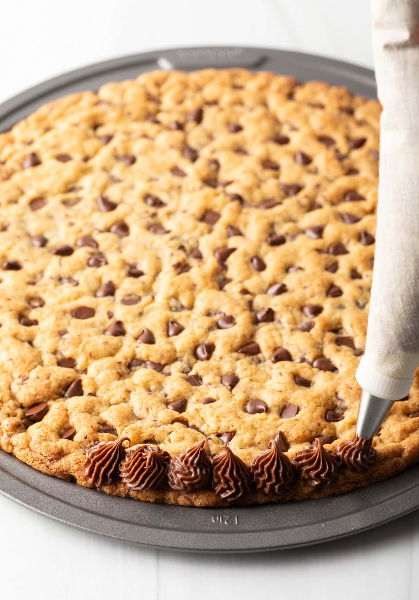 Chocolate Chip Cookie Cake Recipe (Video) - A Spicy Perspective