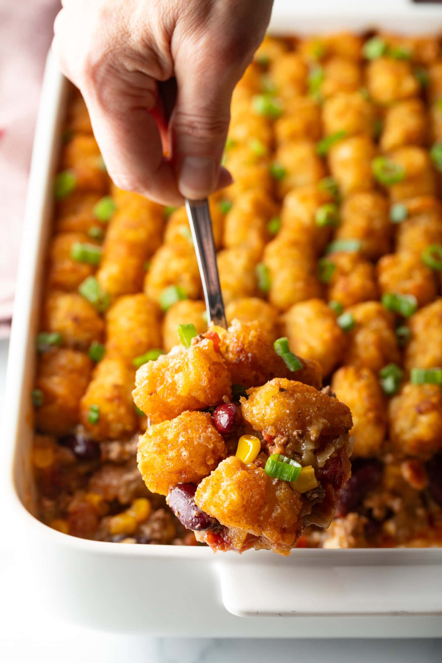 Easy Cowboy Tater Tot Casserole (+ VIDEO) - A Spicy Perspective