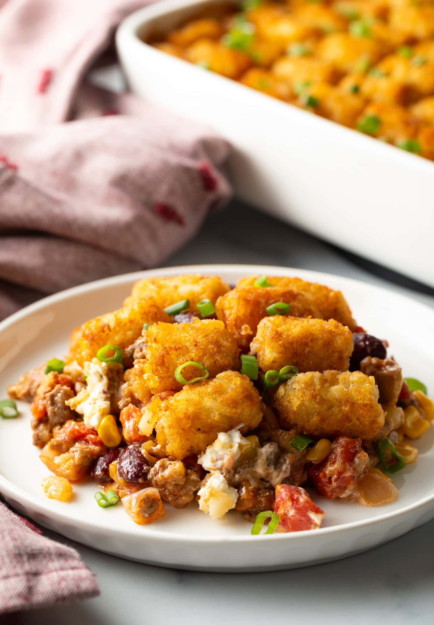 Easy Cowboy Tater Tot Casserole (+ VIDEO) - A Spicy Perspective