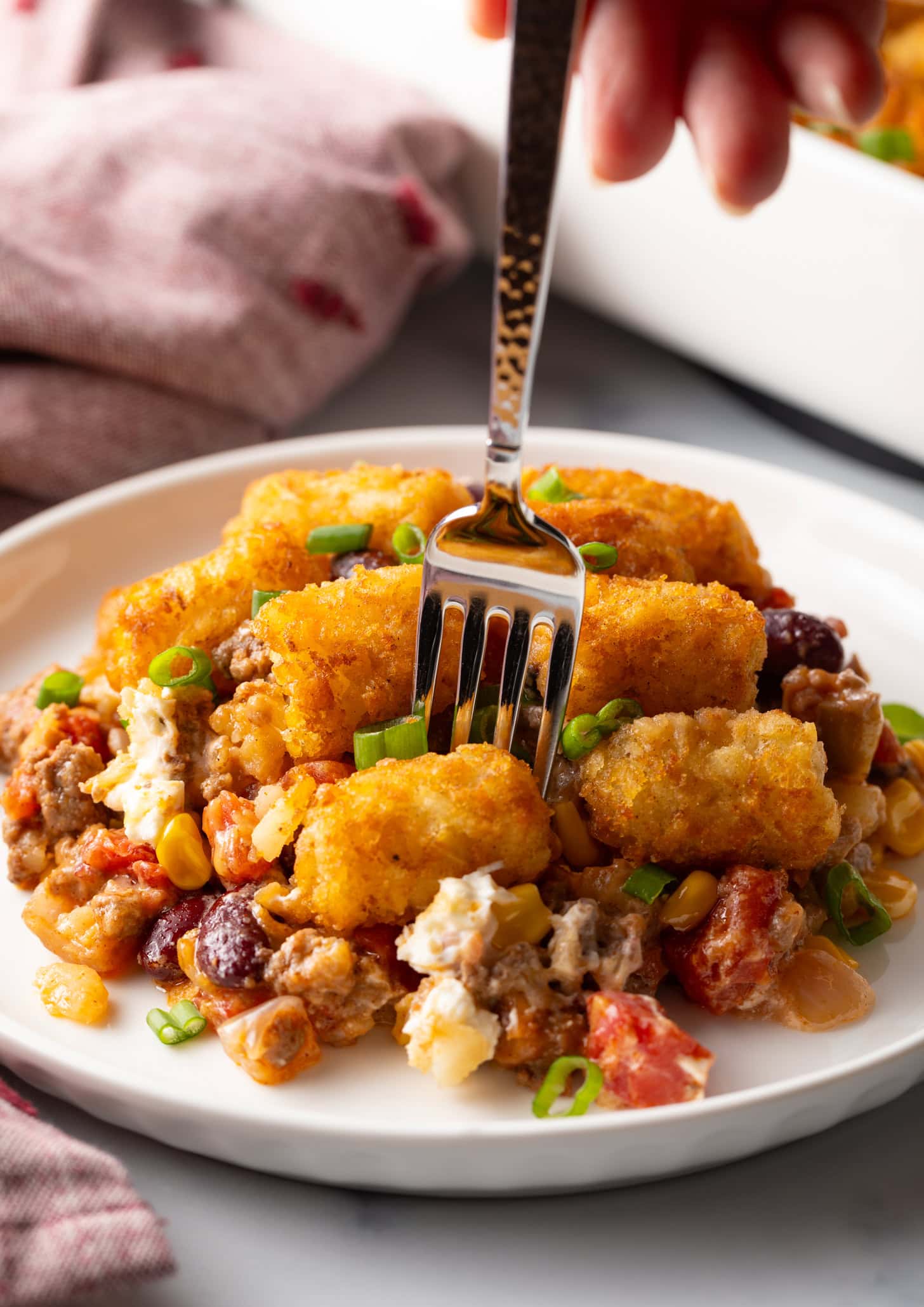 Easy Cowboy Tater Tot Casserole (+ VIDEO) - A Spicy Perspective