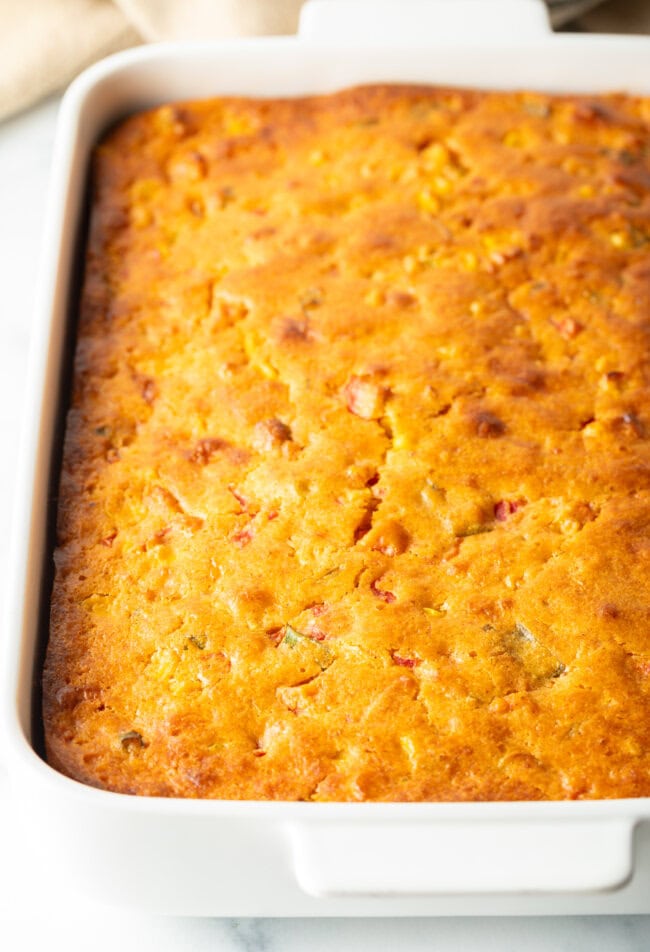 Cowboy Cornbread Casserole Recipe (Video) - A Spicy Perspective
