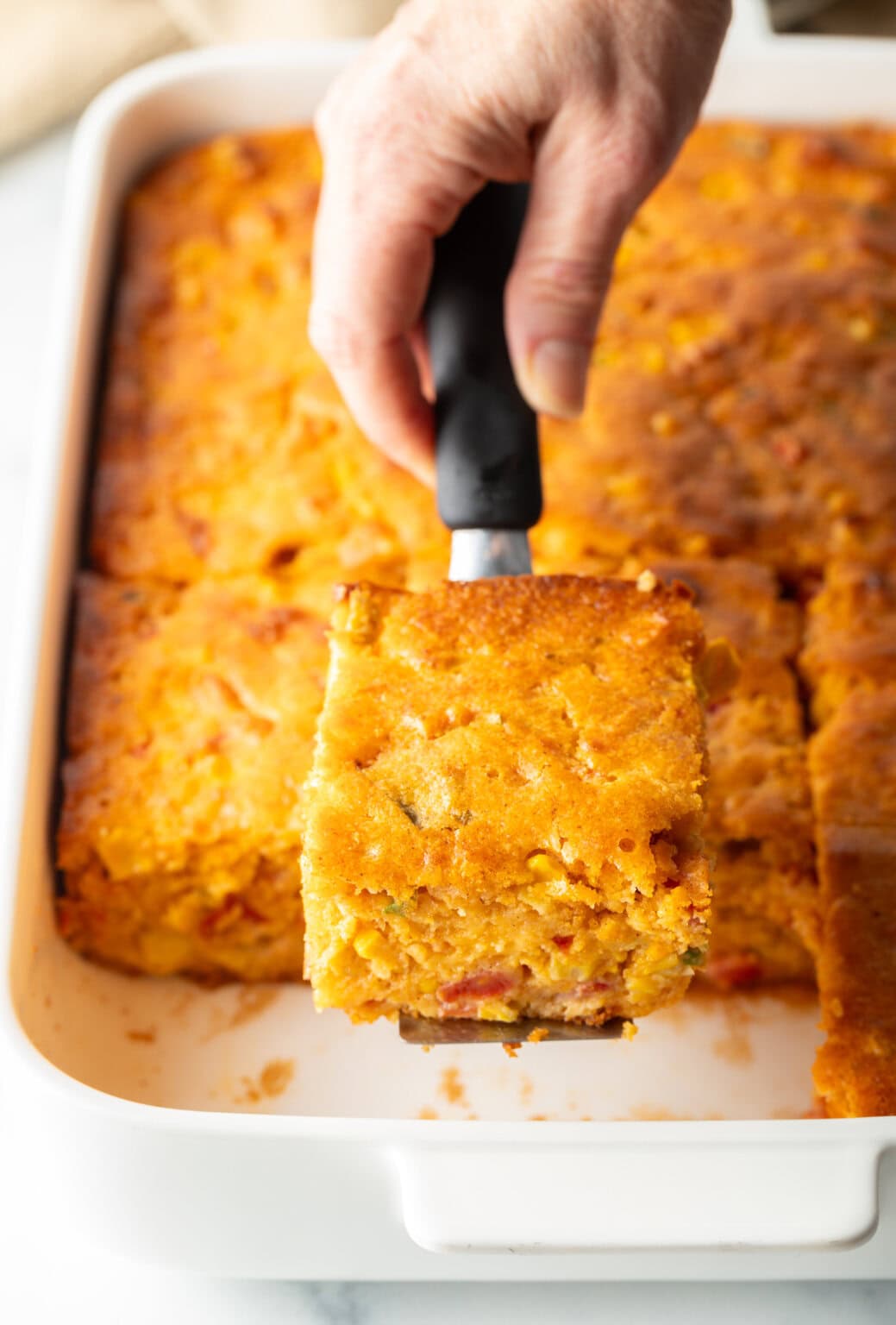 Cowboy Cornbread Casserole Recipe (Video) - A Spicy Perspective