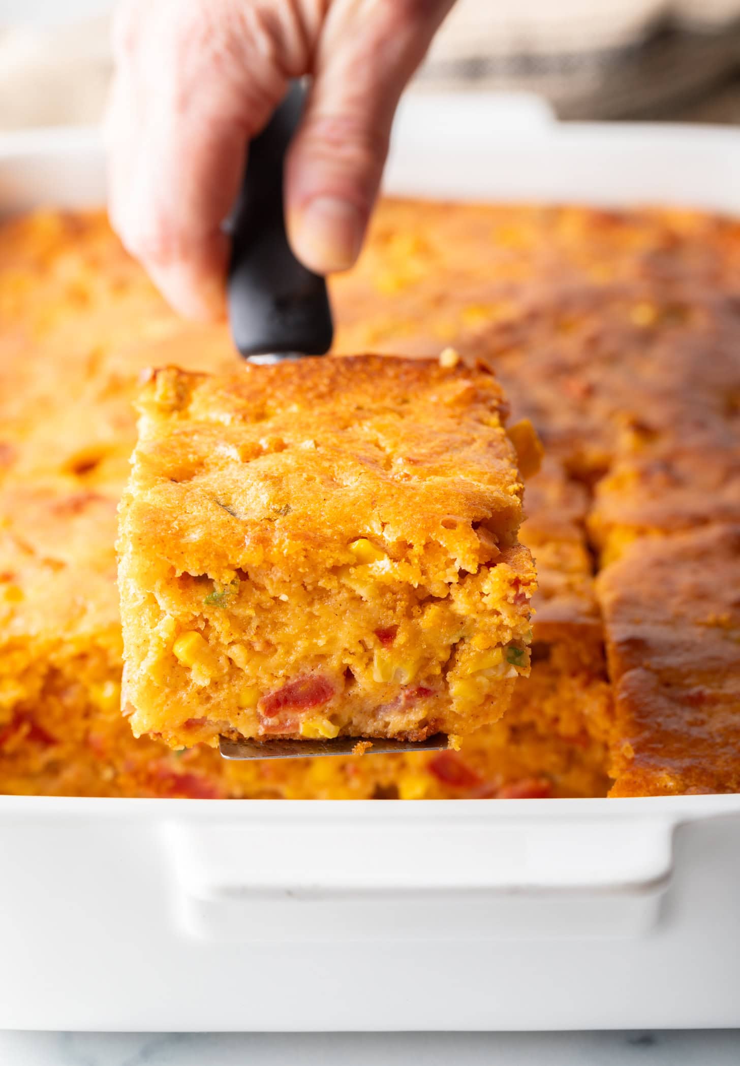 Cowboy Cornbread Casserole Recipe (Video) - A Spicy Perspective
