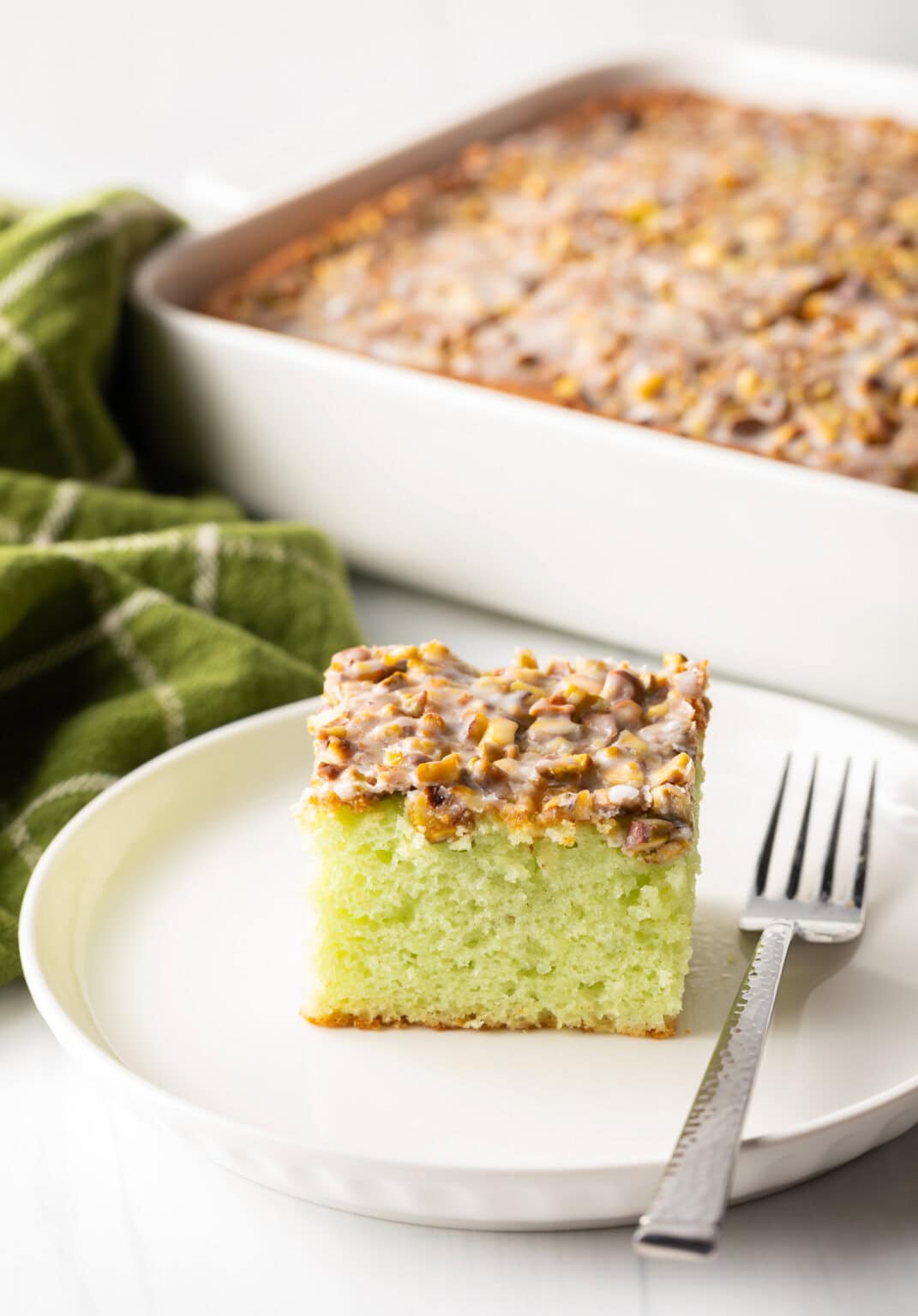 Pistachio Pudding Cake Recipe + VIDEO - A Spicy Perspective