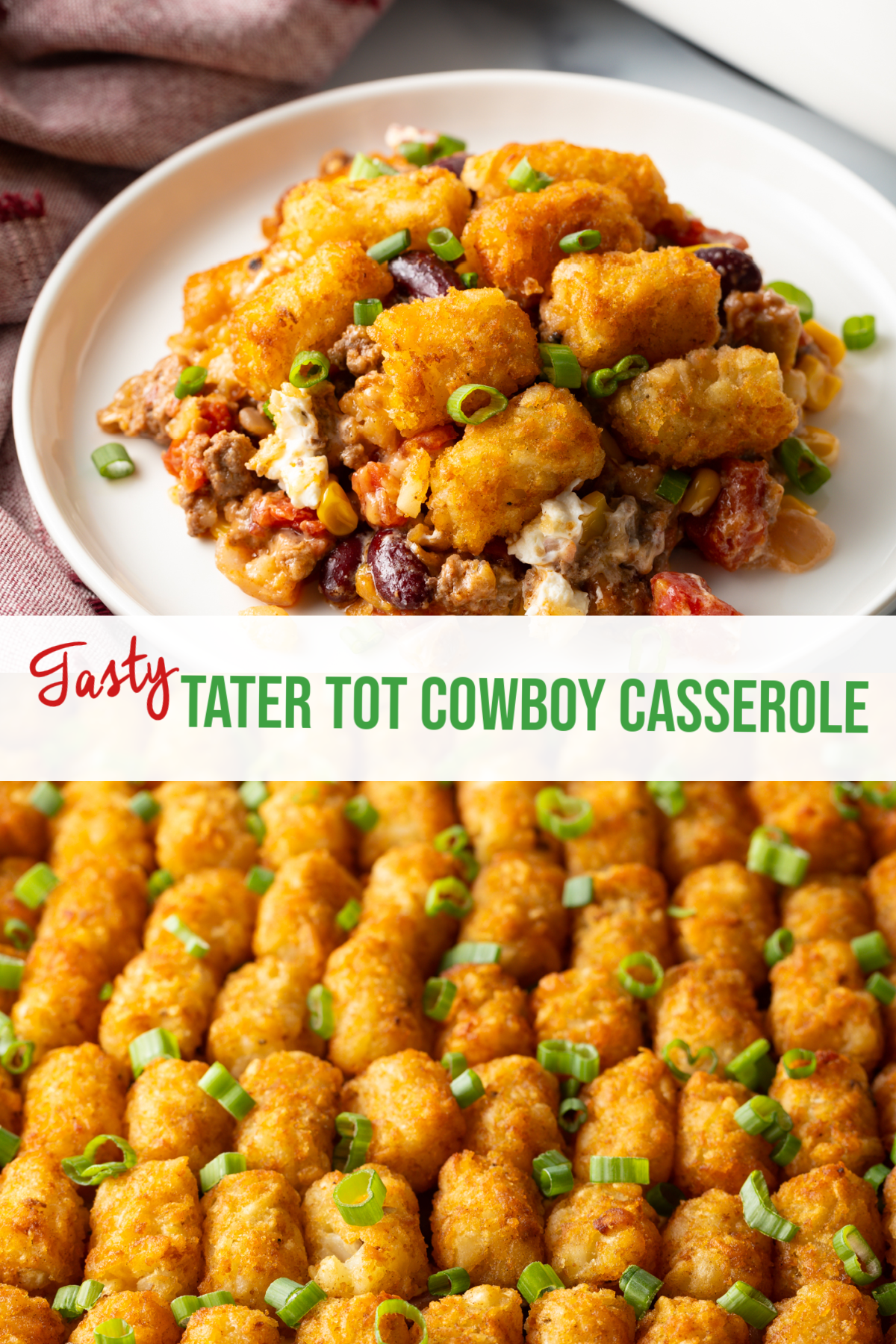 Easy Cowboy Tater Tot Casserole (+ VIDEO) - A Spicy Perspective
