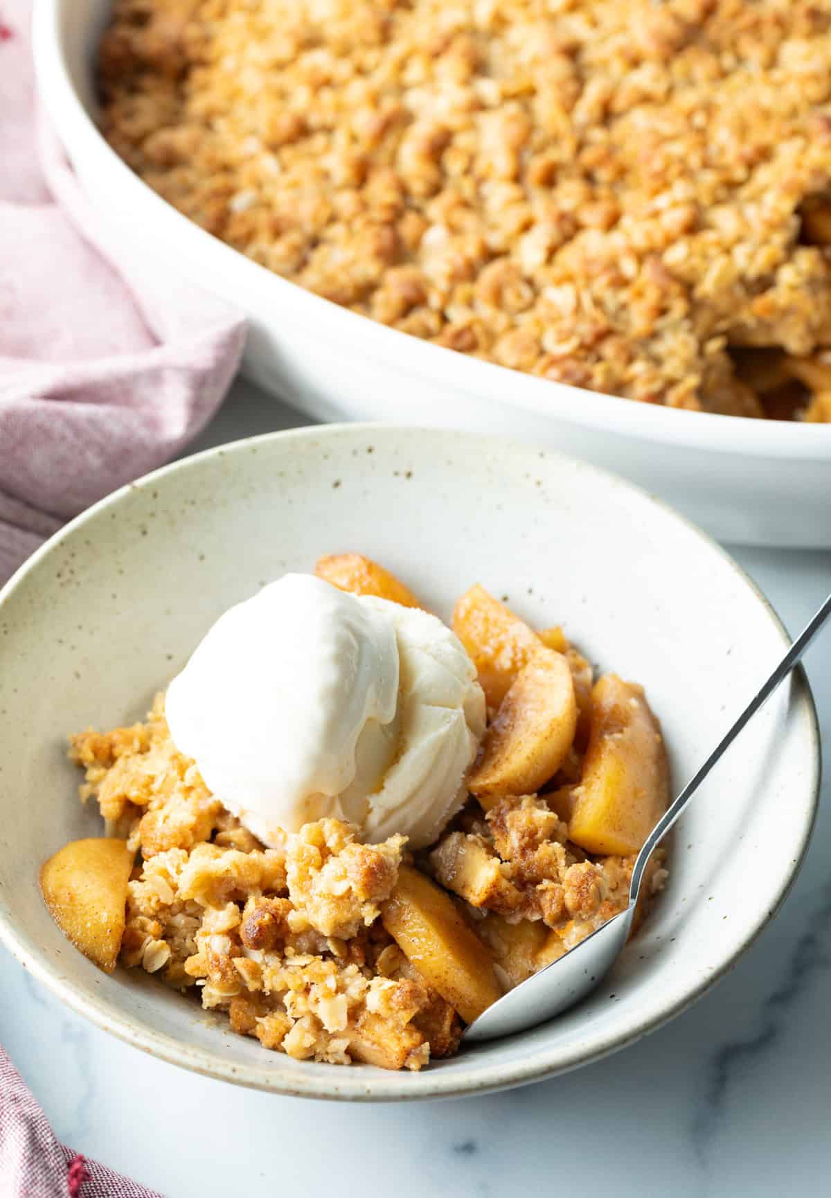 Easy Apple Crisp Recipe - A Spicy Perspective