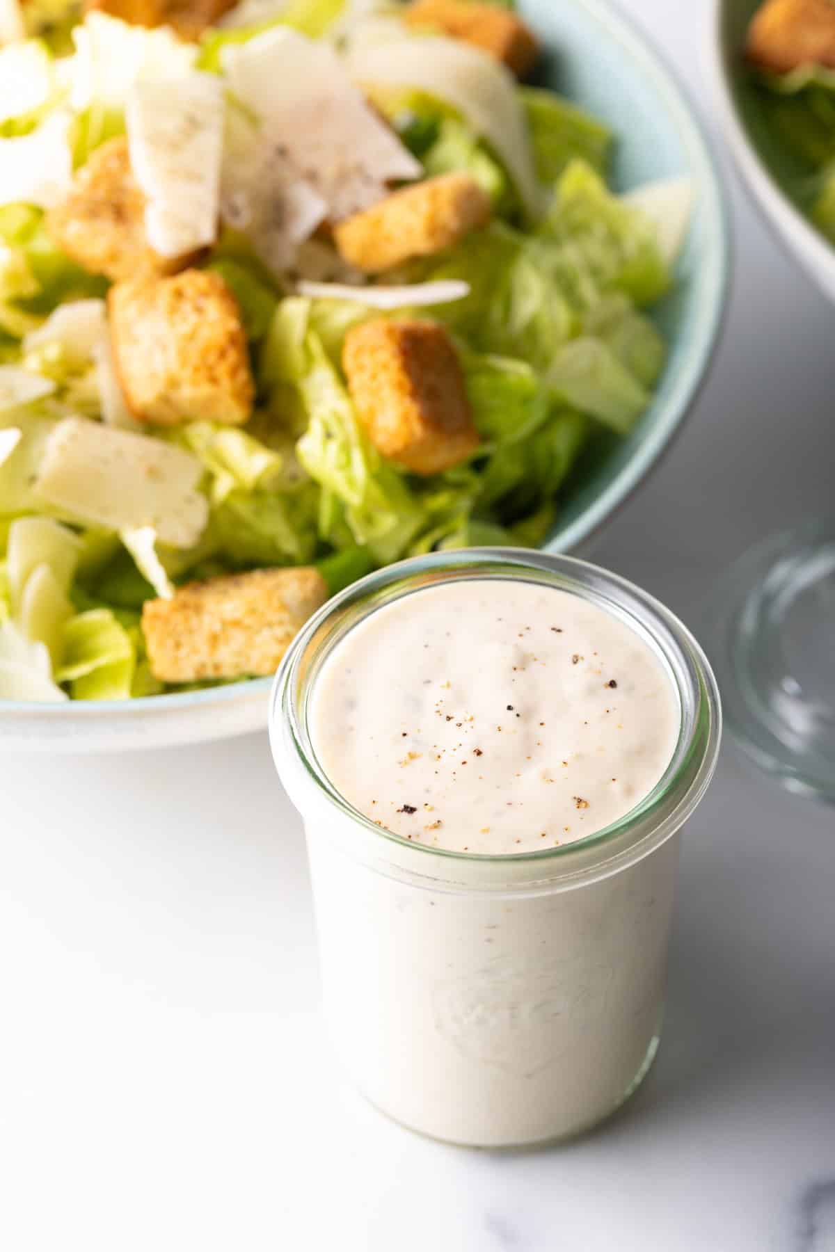 Easy Homemade Caesar Dressing Recipe (VIDEO) - A Spicy Perspective