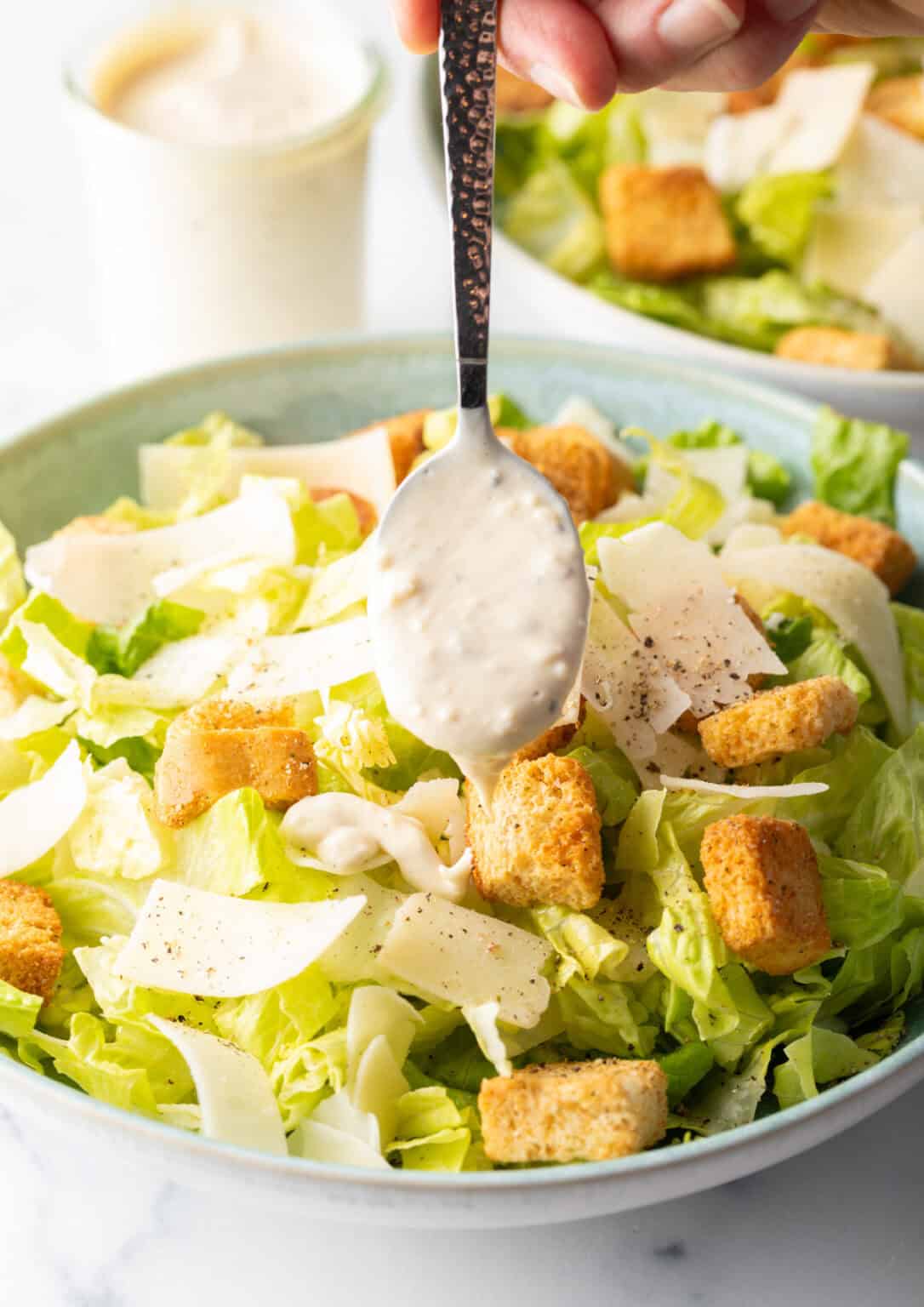 Easy Homemade Caesar Dressing Recipe (VIDEO) - A Spicy Perspective