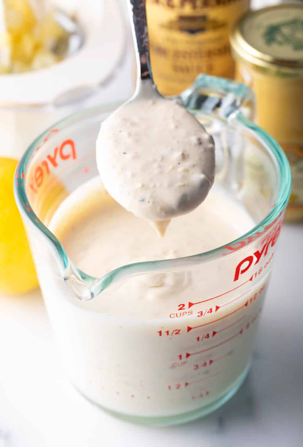 Easy Homemade Caesar Dressing Recipe (VIDEO) - A Spicy Perspective