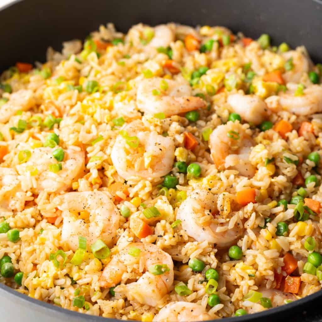 Easy Shrimp Fried Rice Recipe + VIDEO - A Spicy Perspective