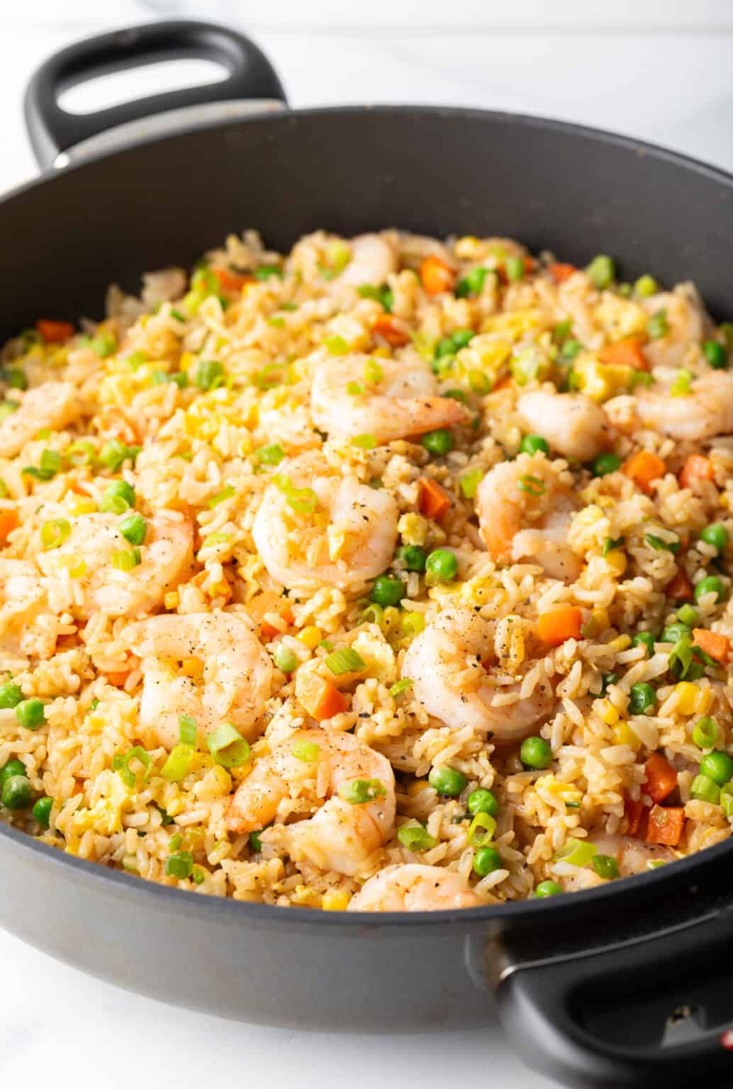 Shrimp Fried Rice Recipe (VIDEO) - A Spicy Perspective