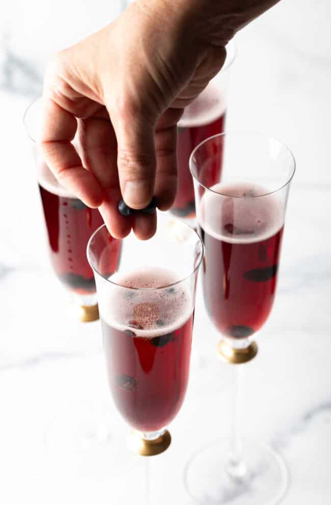 Kir Royale Cocktail (2-Ingredients) - A Spicy Perspective