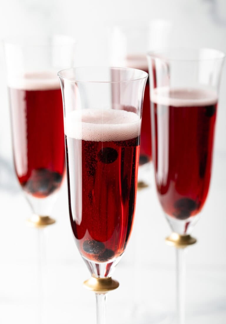 Kir Royale Cocktail (2-Ingredients) - A Spicy Perspective