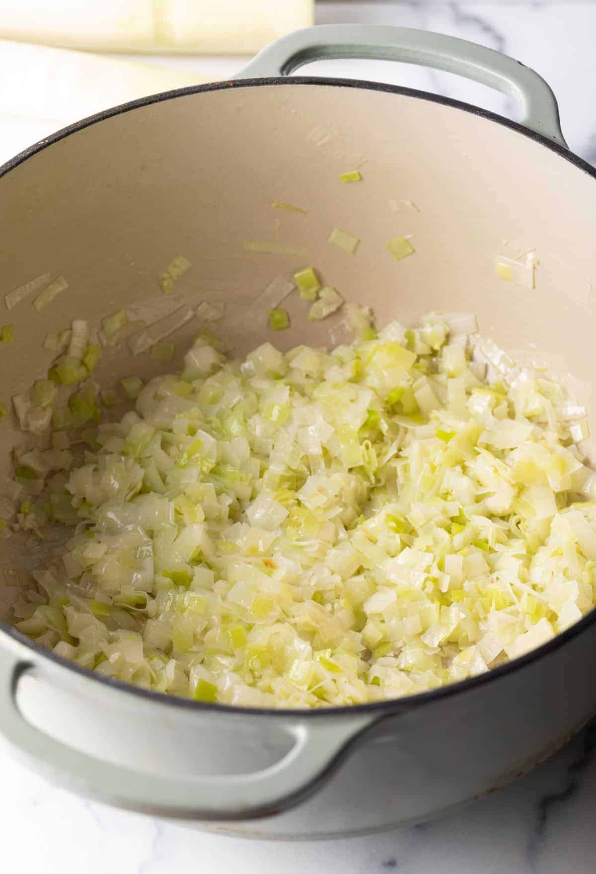 Creamy Potato Leek Soup Recipe + VIDEO - A Spicy Perspective