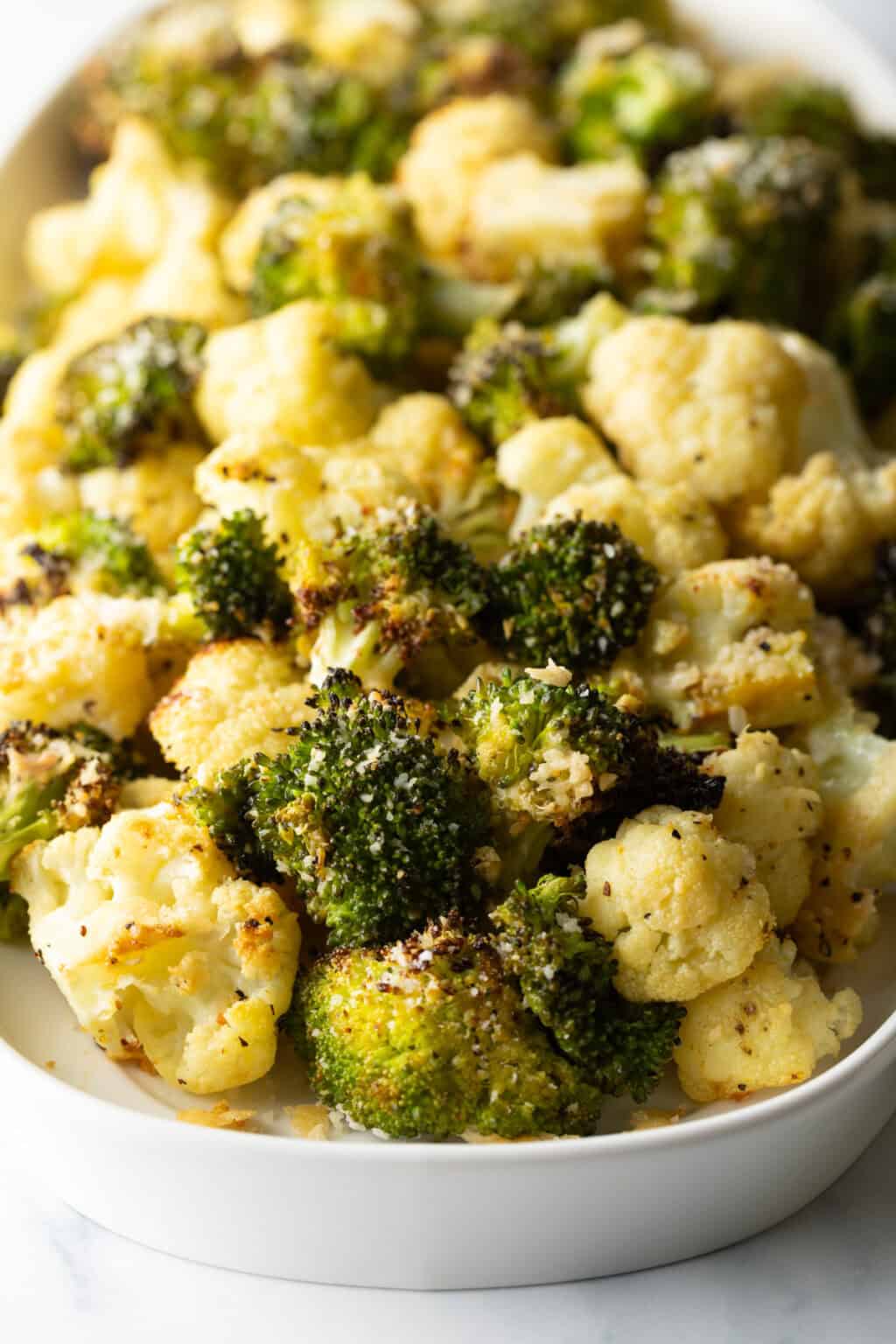 Roasted Broccoli and Cauliflower Recipe (VIDEO) - A Spicy Perspective