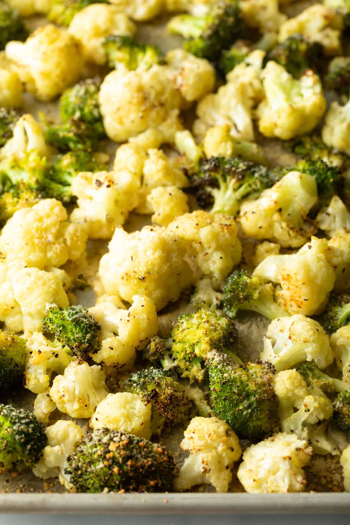 Easy Roasted Broccoli and Cauliflower Recipe + VIDEO - A Spicy Perspective