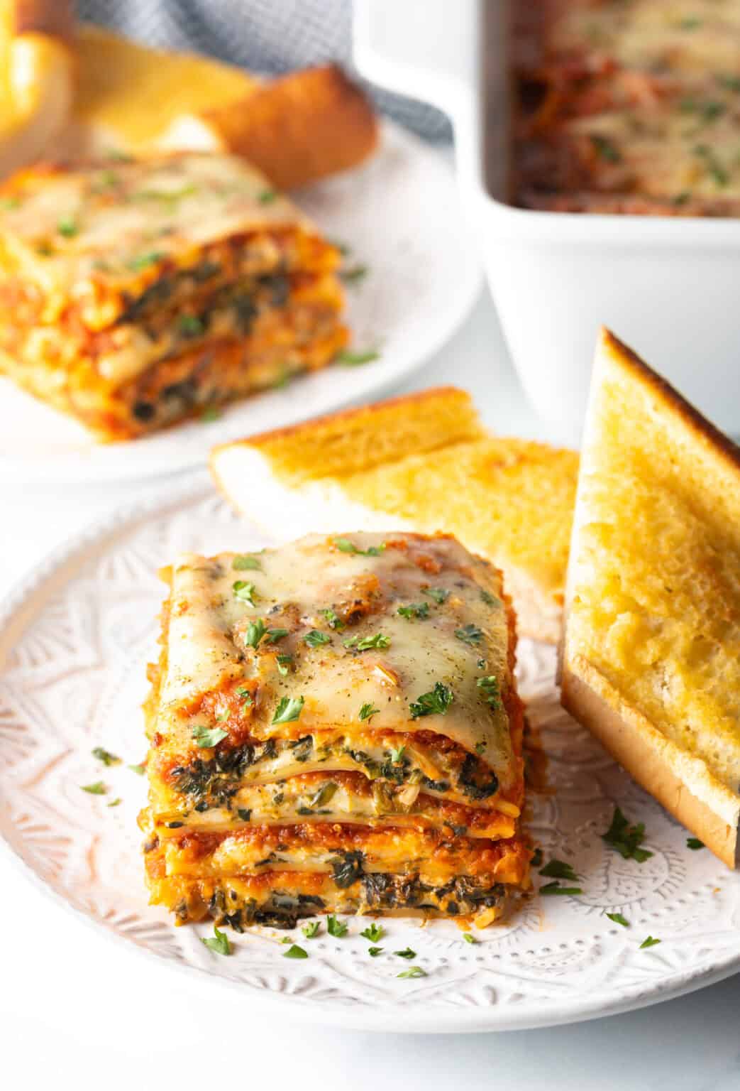 Easy Spinach Lasagna Recipe (VIDEO) - A Spicy Perspective