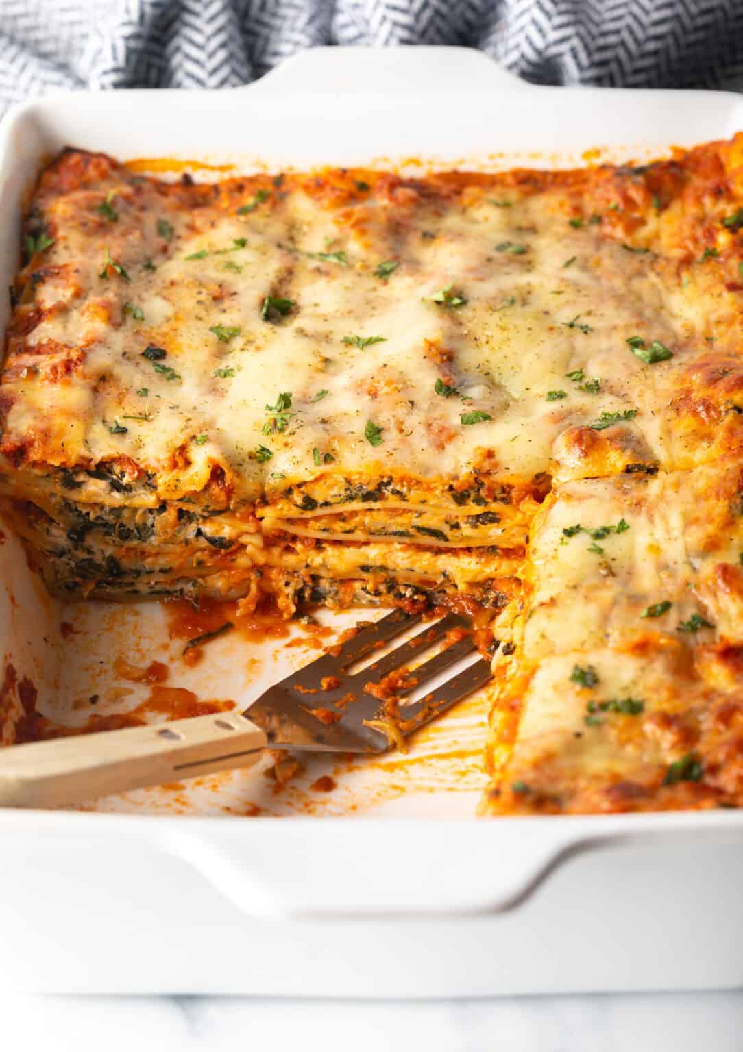 Easy Spinach Lasagna Recipe (VIDEO) - A Spicy Perspective
