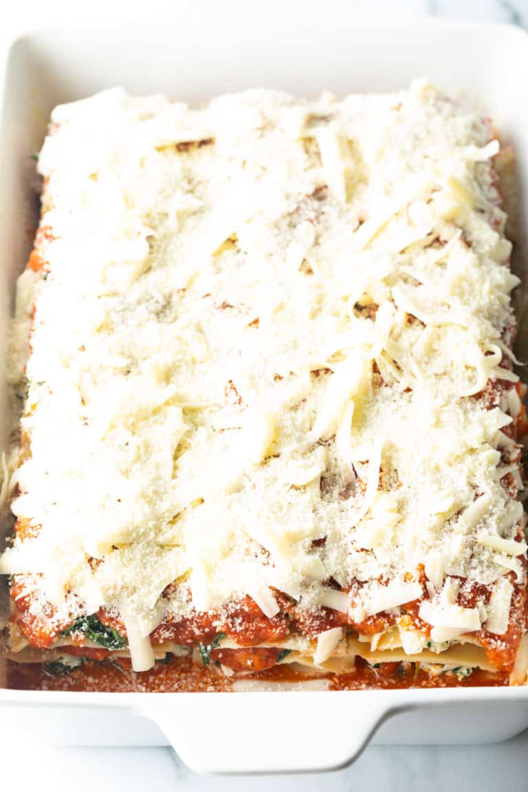 Easy Spinach Lasagna Recipe (VIDEO) - A Spicy Perspective