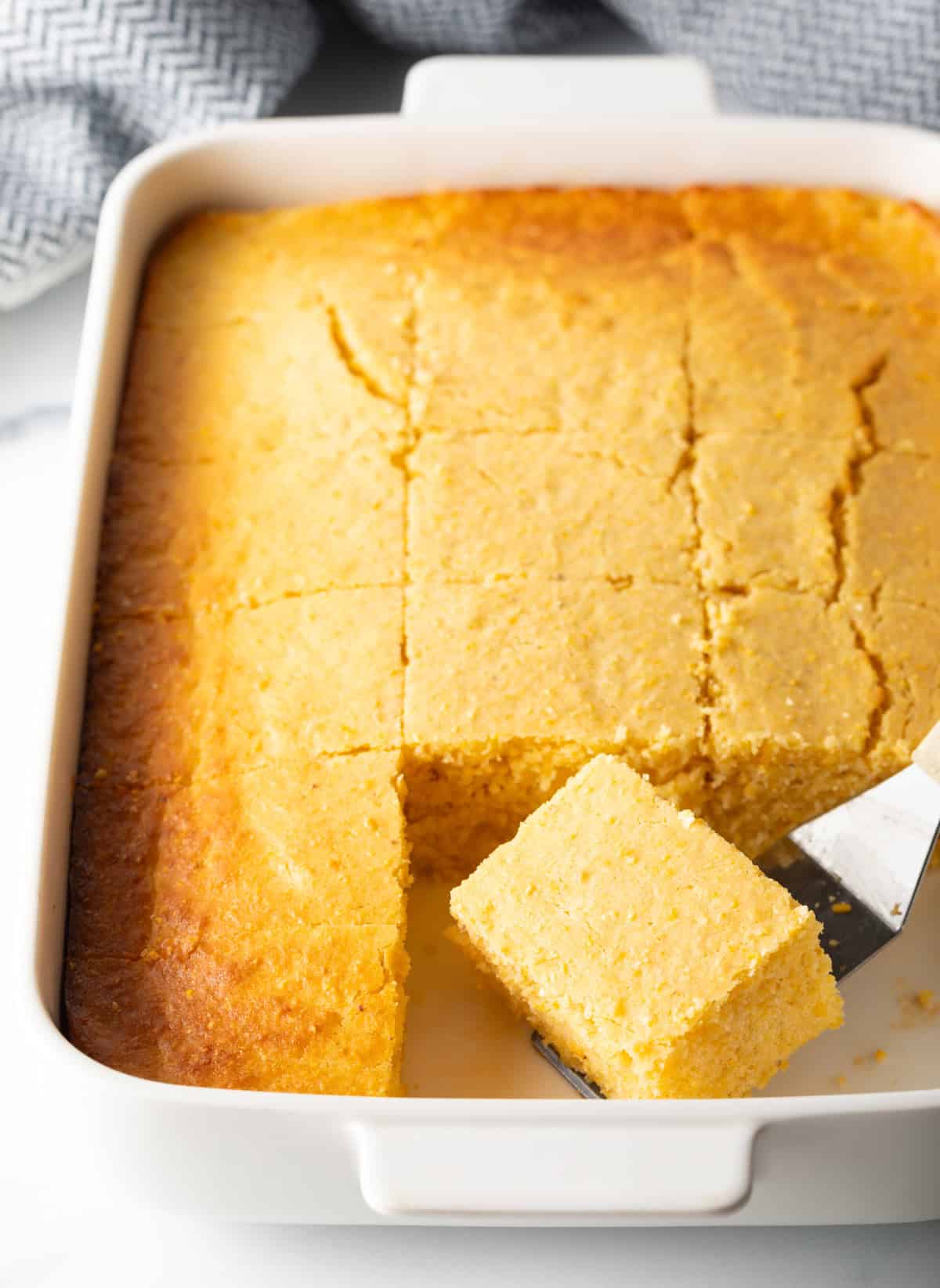 Homemade Sweet Cornbread Recipe (VIDEO) - A Spicy Perspective