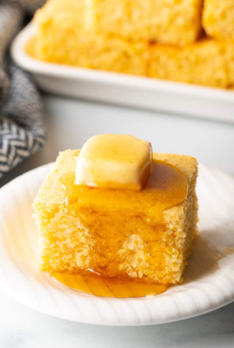 Homemade Sweet Cornbread Recipe (VIDEO) - A Spicy Perspective
