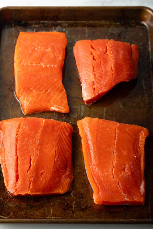 Salmon Cooked In Oven (Recipe + VIDEO) - A Spicy Perspective