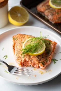 Salmon Cooked In Oven (Recipe + VIDEO) - A Spicy Perspective