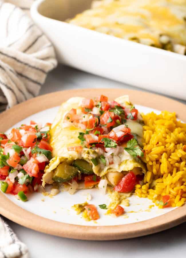 Veggie Enchiladas Recipe (Vegetarian) - A Spicy Perspective