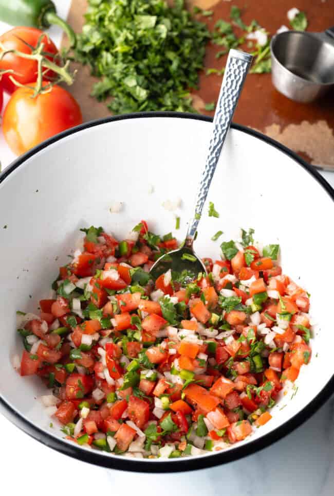 Homemade Pico de Gallo Recipe (VIDEO) - A Spicy Perspective