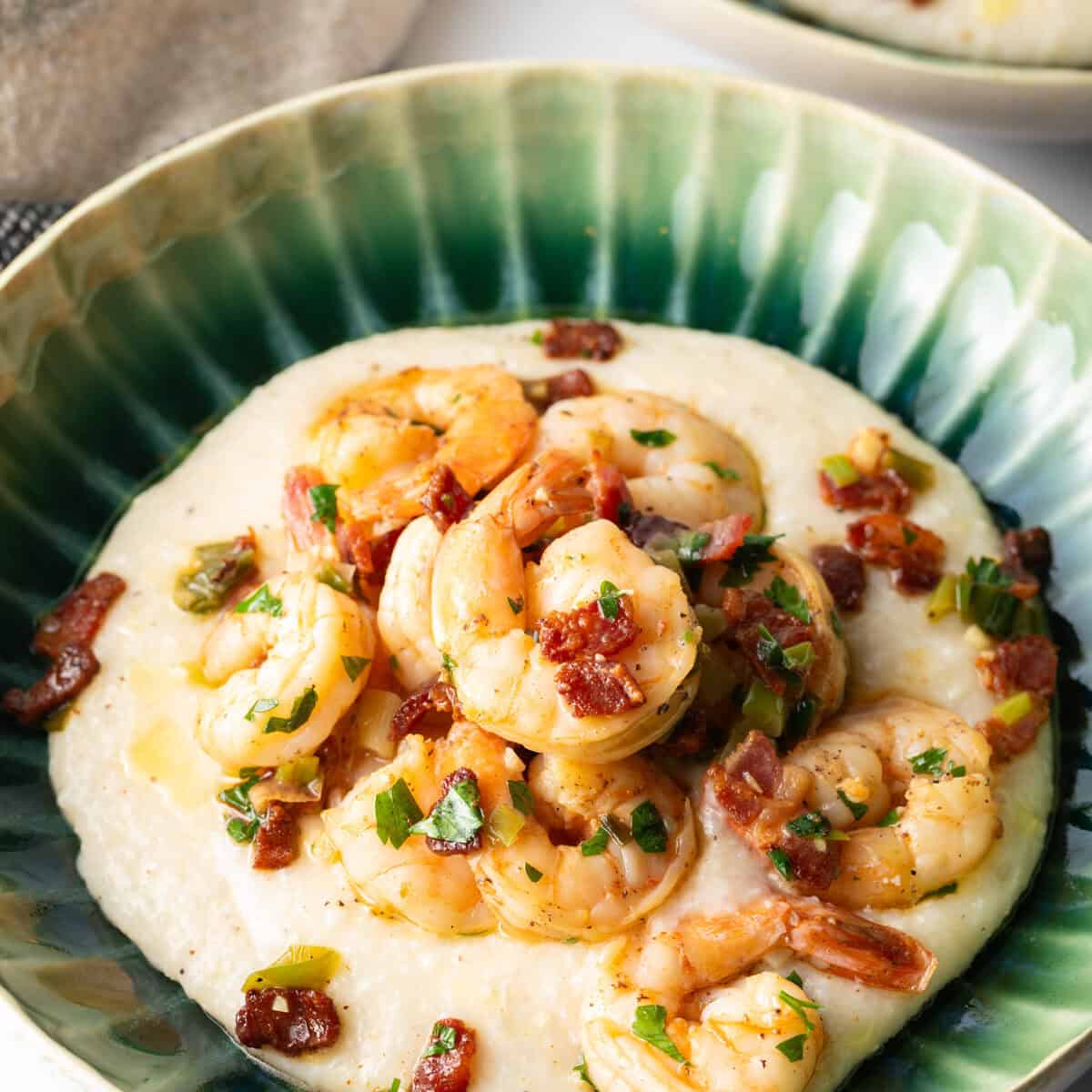 Cheesy Shrimp and Grits - A Spicy Perspective