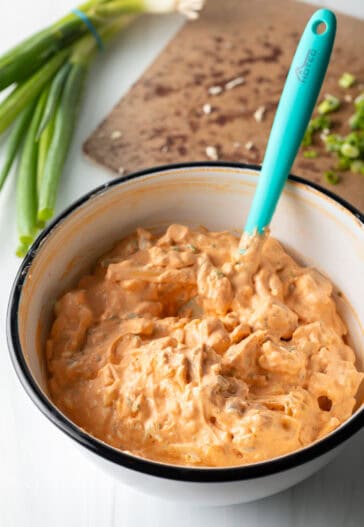 Chicken Wing Dip Recipe (VIDEO) - A Spicy Perspective