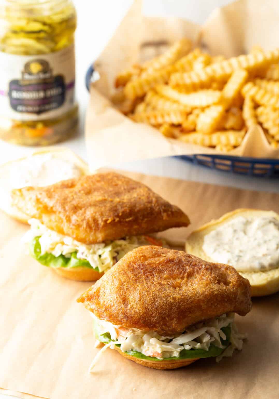 Fried Fish Sandwich Recipe (Video) - A Spicy Perspective